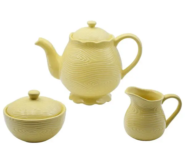 TEMP-TATIONS As Is Special Edition Woodland 3 Pc Tea Set - One-color