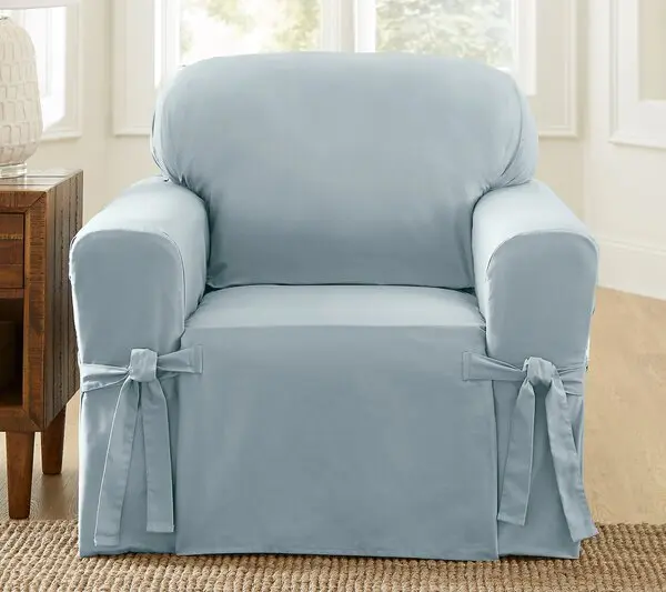 SURE FIT As Is Surefit Woven Relax Furniture Slipcover Chair - One-color