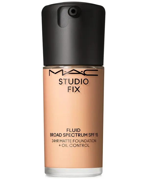 MAC COSMETICS Studio Fix Fluid Spf 15 24hr Matte Foundation + Oil Control - C3.5 (ight To Medium Beige With Peachy U