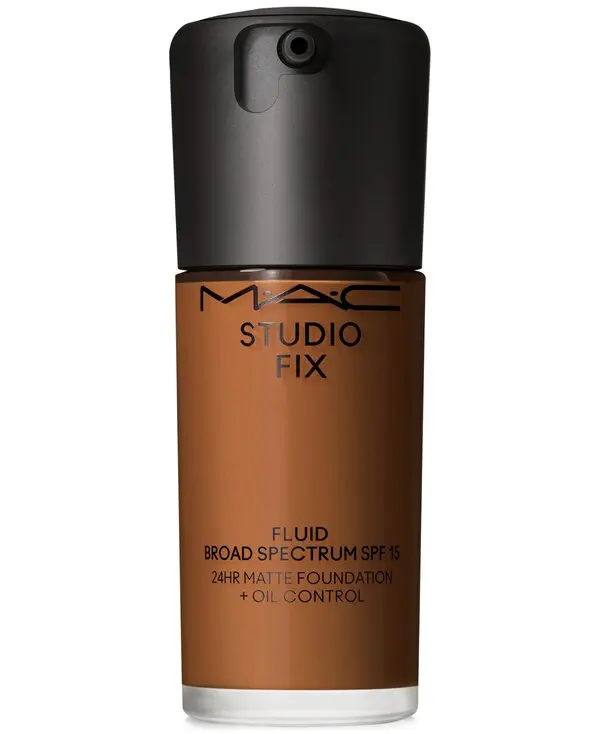MAC COSMETICS Studio Fix Fluid Spf 15 24hr Matte Foundation + Oil Control - C55 (rich Brown With Golden Olive Undert