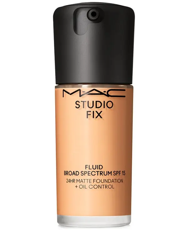 MAC COSMETICS Studio Fix Fluid Spf 15 24hr Matte Foundation + Oil Control - Nc25 (light Beige With Golden Peach Unde
