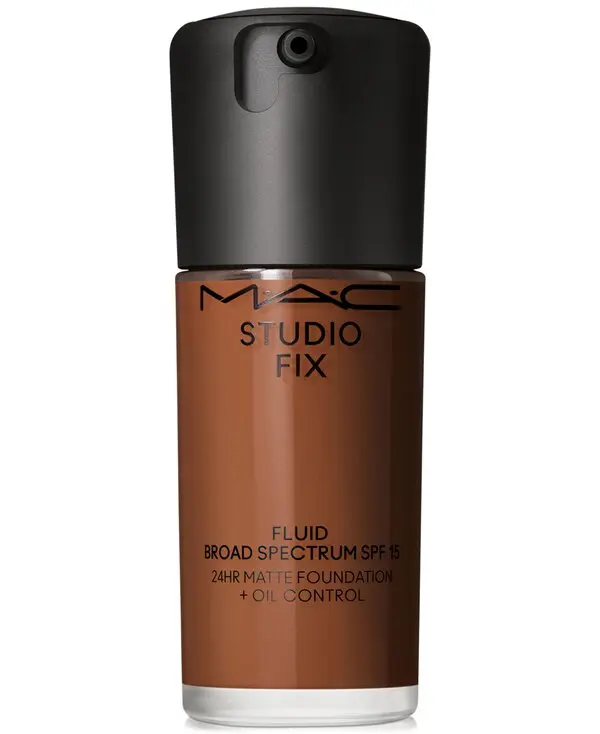 MAC COSMETICS Studio Fix Fluid Spf 15 24hr Matte Foundation + Oil Control - Nw48 (deep Auburn With Red Undertones Fo