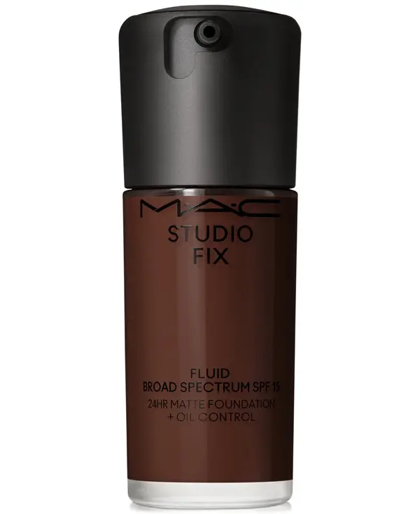 MAC COSMETICS Studio Fix Fluid Spf 15 24hr Matte Foundation + Oil Control - Nw60 (rich Espresso With Red Undertones