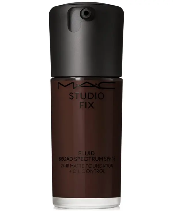 MAC COSMETICS Studio Fix Fluid Spf 15 24hr Matte Foundation + Oil Control - Nw65 (dark Deep Rich Brown With Red Unde