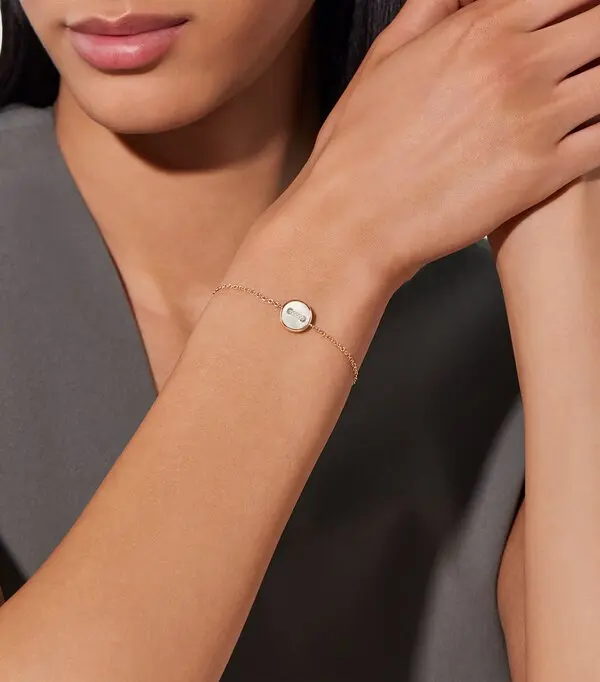 Pomellato Diamond And Mother-of-pearl Pom Pom Dot Bracelet - Rose Gold