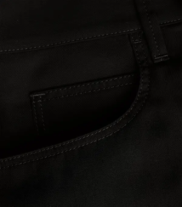 Giorgio Armani Stretch-cotton Chinos - Black