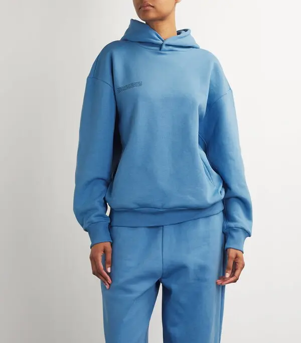 Pangaia Active Tech Jersey Hoodie Blue Editorialist