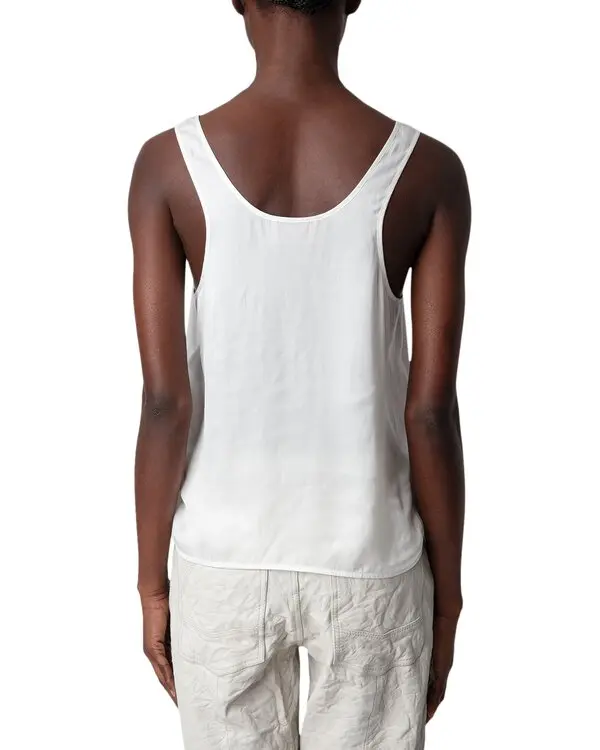 Zadig&Voltaire Carys Satin Sleeveless Top