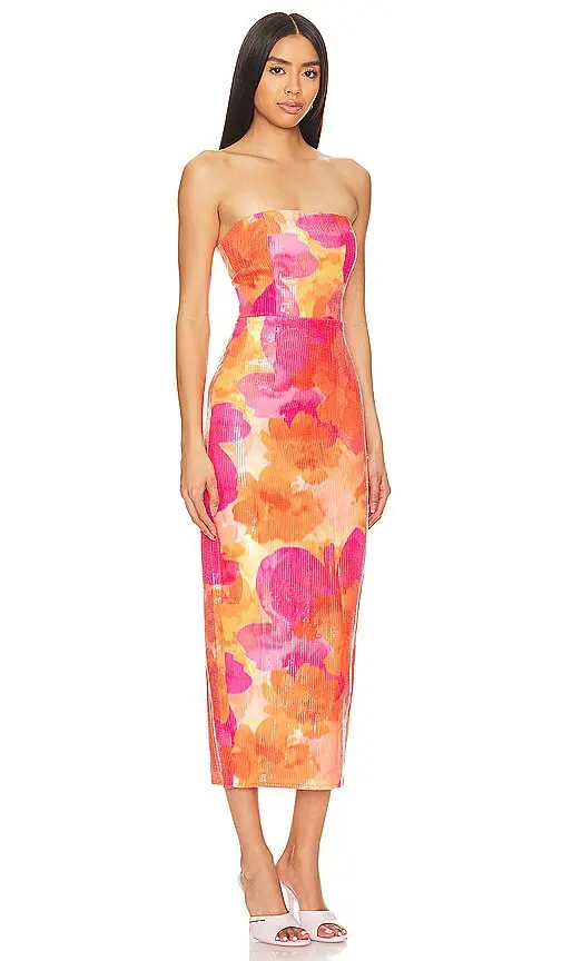 RUNAWAY THE LABEL Oralie Midi Dress