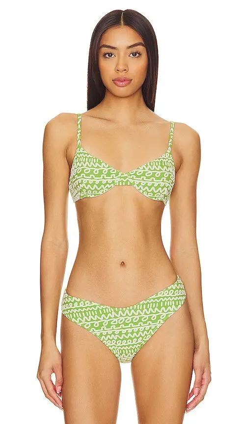 MONTCE Dainty Bikini Top - Lime Icing