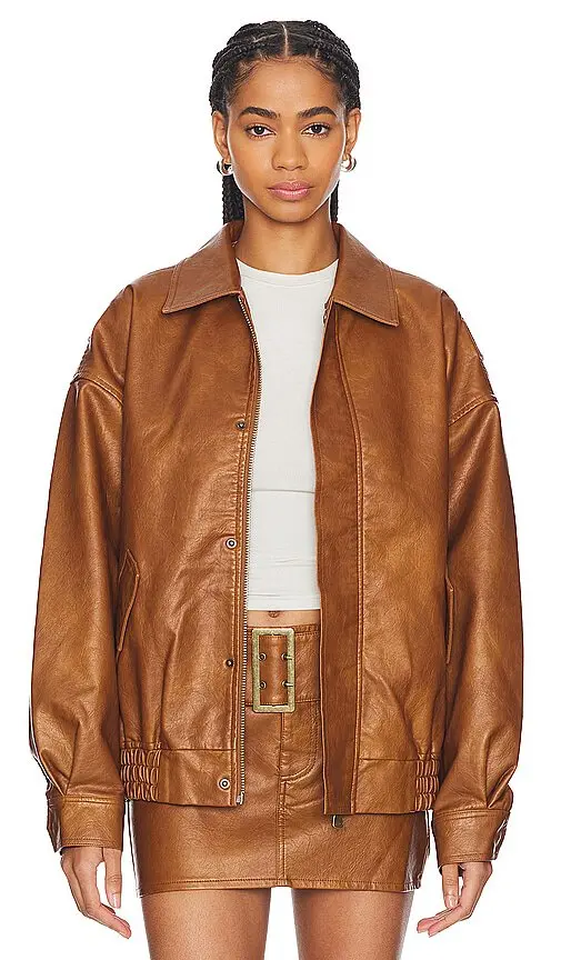 Lioness Kenny Bomber Jacket - Tan