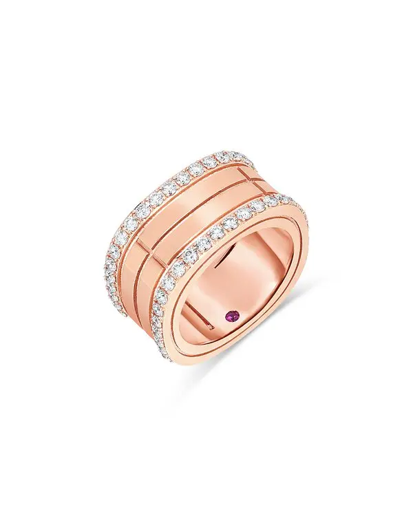 Roberto Coin 18k Portofino Diamond Ring - Rose Gold