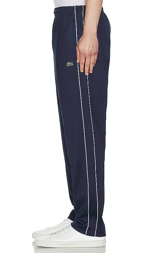 Lacoste Adjustable Waist Sweatpant In Black