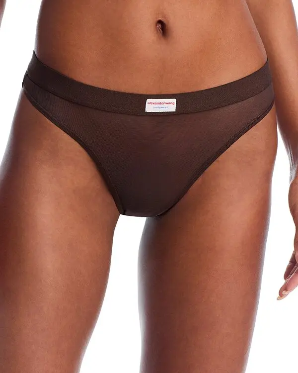 Alexander Wang Classic Bodywear Thong - Chocolate