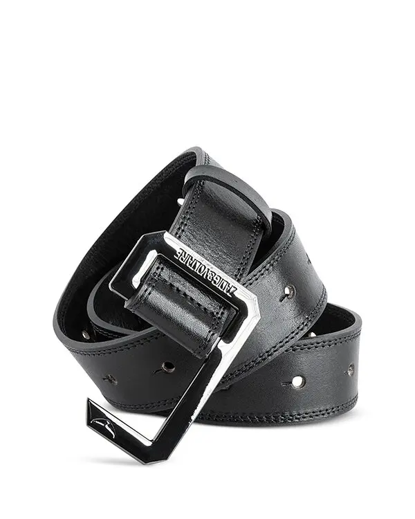 Zadig&Voltaire La Cecilia Leather Belt - Noir