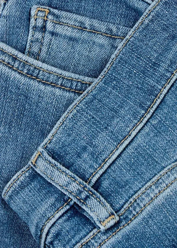 FRAME Le Slim Palazzo Wide-leg Jeans - Dark Blue