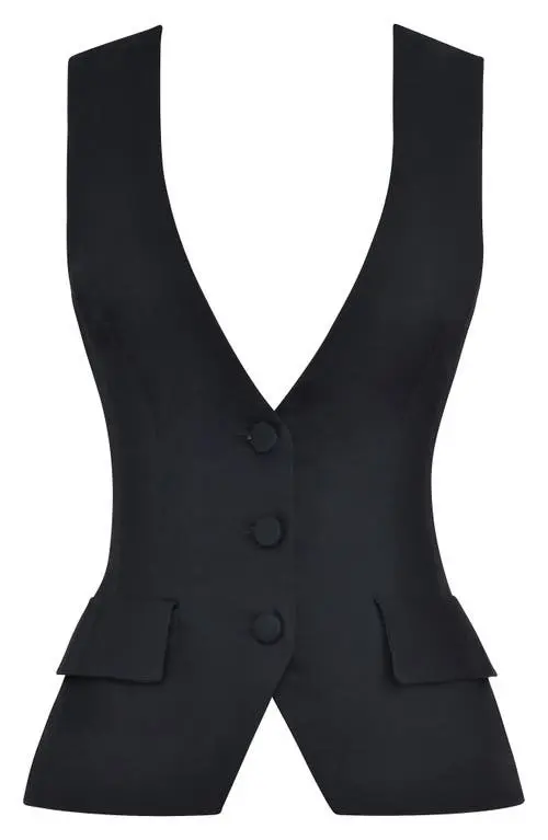 House Of Cb Juliet Tuxedo Vest