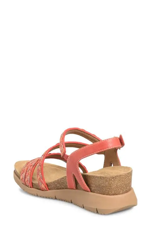 COMFORTIVA Silvia Wedge Sandal - Tomato Multi
