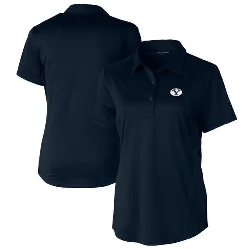 Cutter & Buck Byu Cougars Prospect Textured Stretch Polo - Navy