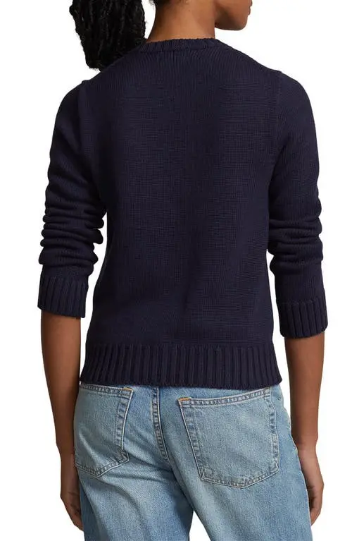 Polo Ralph Lauren Flag Crewneck Sweater - Navy