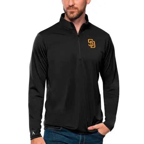 ANTIGUA San Diego Padres Tribute Quarter-zip Pullover Top