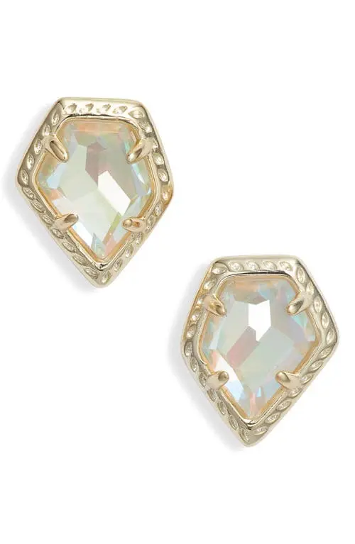 Kendra Scott Tessa Framed Stud Earrings - Gold/dichroic Glass