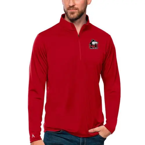 ANTIGUA Northern Illinois Huskies Tribute Quarter-zip Top - Cardinal
