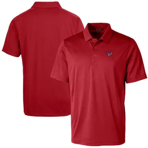 Cutter & Buck Red Houston Texans Americana Big & Tall Prospect Textured Stretch Polo - Cardinal