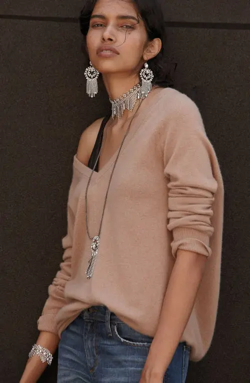 CRISTABELLE Circle Fringe Pendant Necklace With Crystals