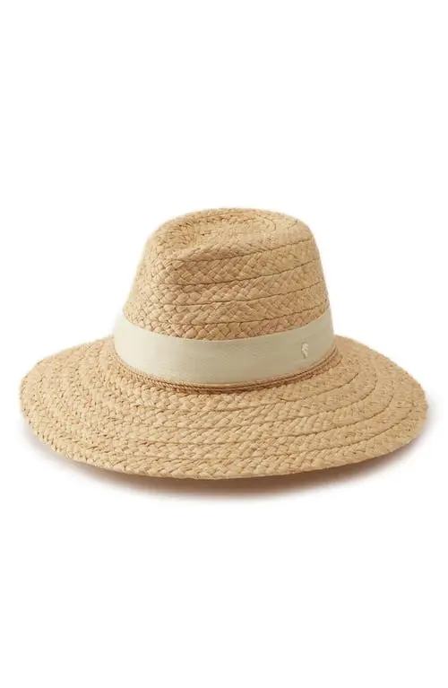 Helen Kaminski Leoni Raffia Sun Hat - Natural/ Creme