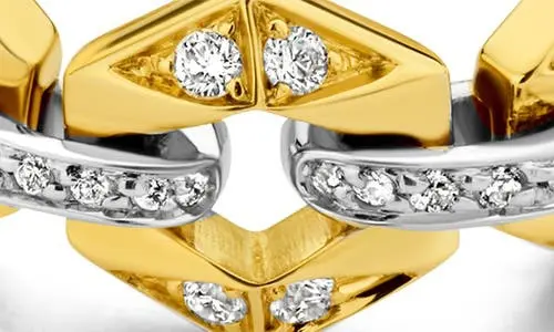 DRIES CRIEL Flow Diamond Link Ring
