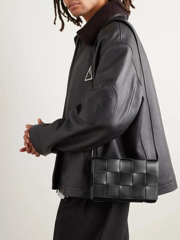 Bottega Veneta Cassette Intrecciato Messenger Bag