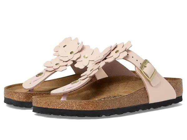 BIRKENSTOCK Gizeh Floral Embellished Thong Sandals - Pink