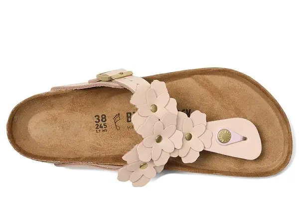 BIRKENSTOCK Gizeh Floral Embellished Thong Sandals - Pink