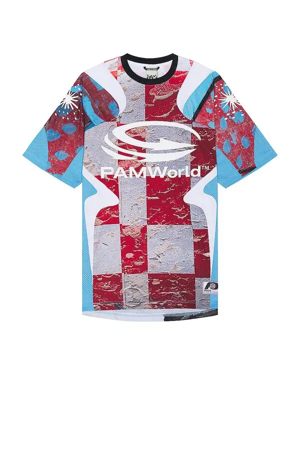 Perks And Mini Stargate Jersey In Red In Checkerboard - 72% Off