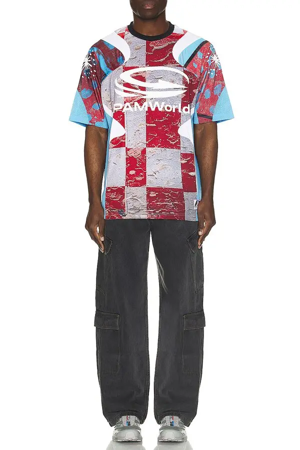 Perks And Mini Stargate Jersey In Red In Checkerboard - 72% Off