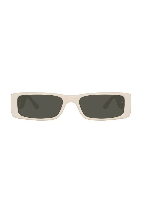 Linda Farrow Dania Sunglasses - Cream & Black
