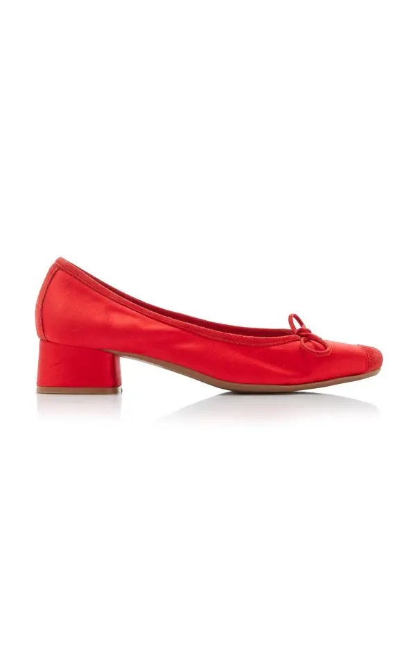Home Of Hai X Reqins Silk Satin Ballet Pumps It 41