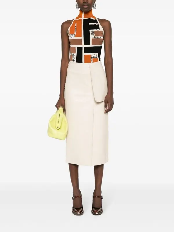 Fendi Ff Puzzle Print Knitted Top
