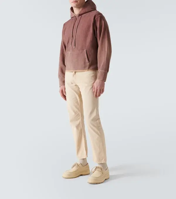 NOTSONORMAL Raw Edge Cotton Fleece Hoodie