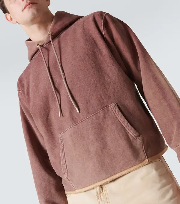 NOTSONORMAL Raw Edge Cotton Fleece Hoodie