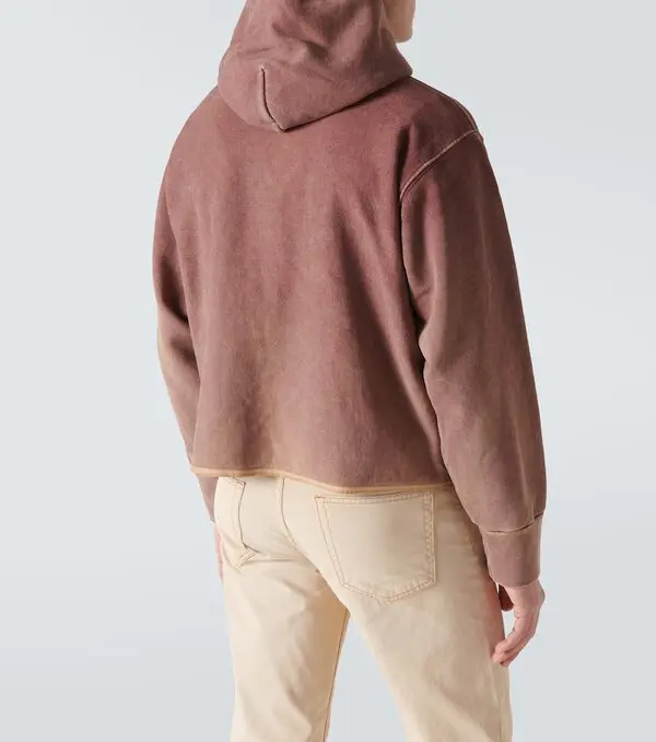 NOTSONORMAL Raw Edge Cotton Fleece Hoodie