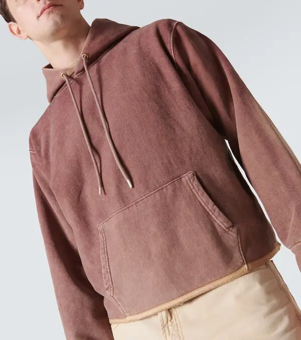 NOTSONORMAL Raw Edge Cotton Fleece Hoodie