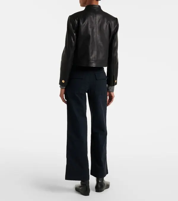 NILI LOTAN Leon Wide-leg Pants - Blue