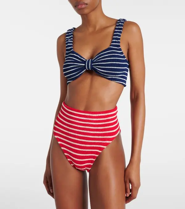 Hunza G Judy Striped Bikini - Multicoloured