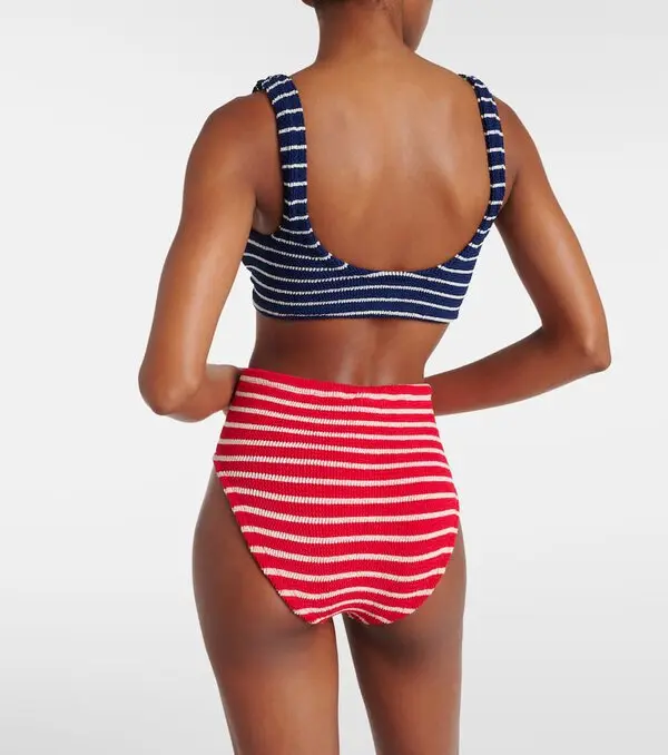 Hunza G Judy Striped Bikini - Multicoloured