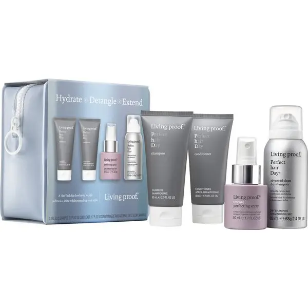 Living Proof Hydrate, Detangle + Extend 4-piece Hair Care Trial Kit - No Color