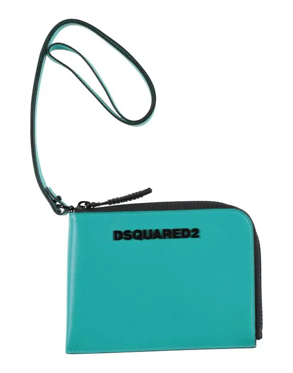 Dsquared2 Leather Crossbody Wallet - Blue