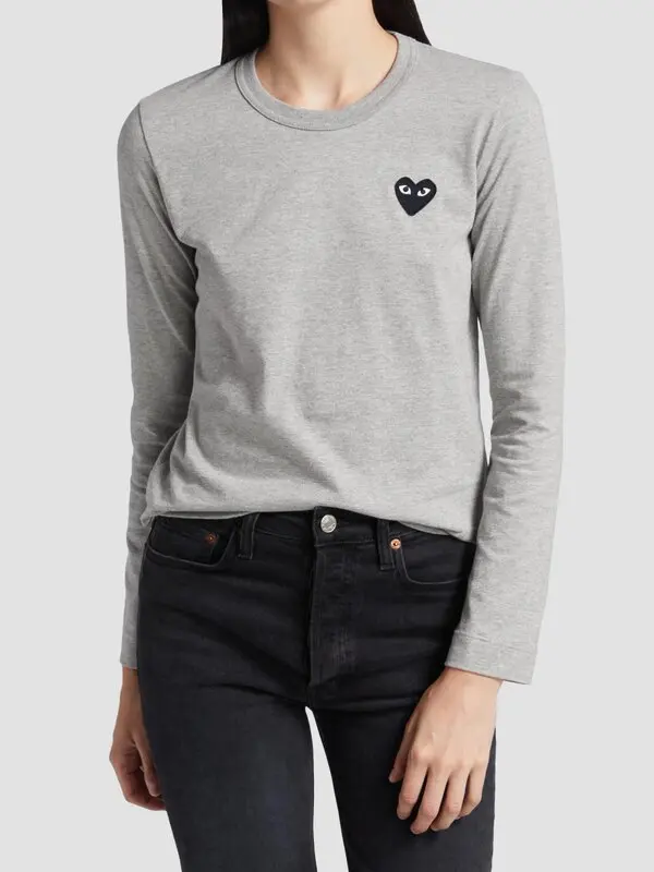 Play Comme Des Garcon Heart Long-sleeve T-shirt