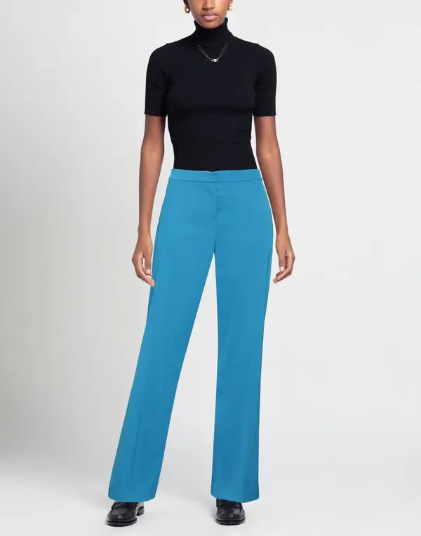 Pinko Flared Leg Stretch Trousers - Blue